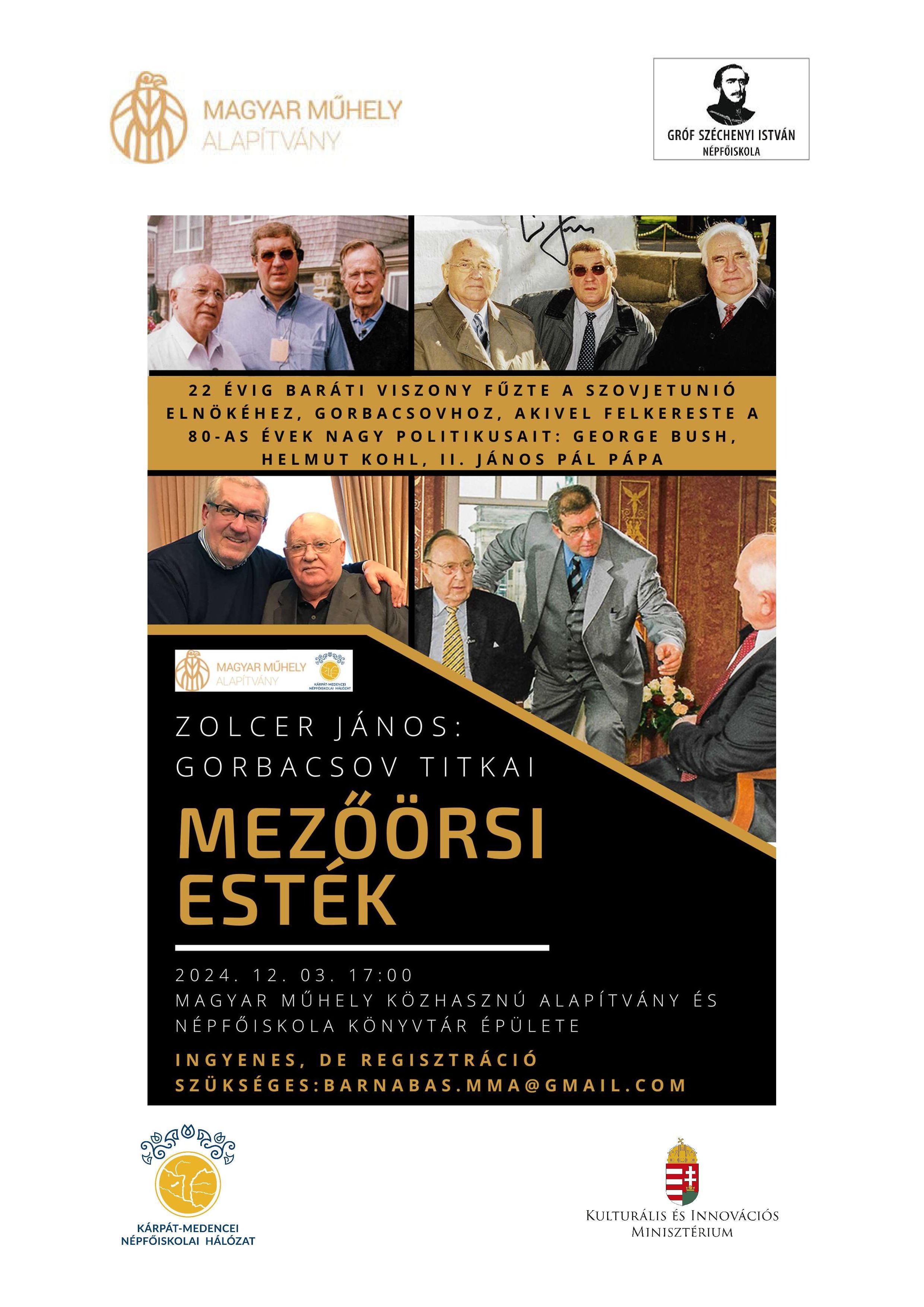 Zolcer János tart előadást a mezőörsi népfőiskolán